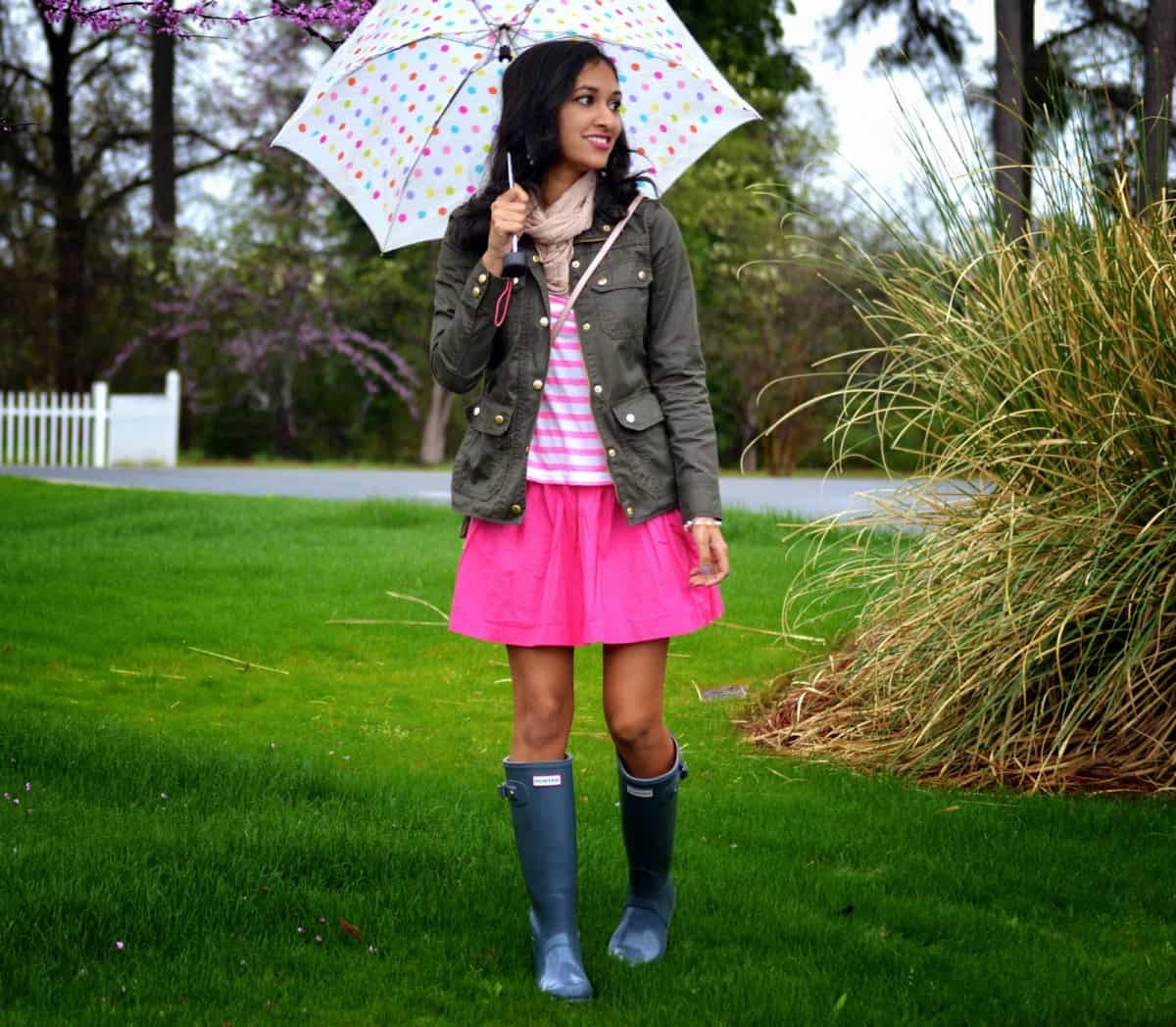 Bright Pink Rain Day - An Unblurred Lady
