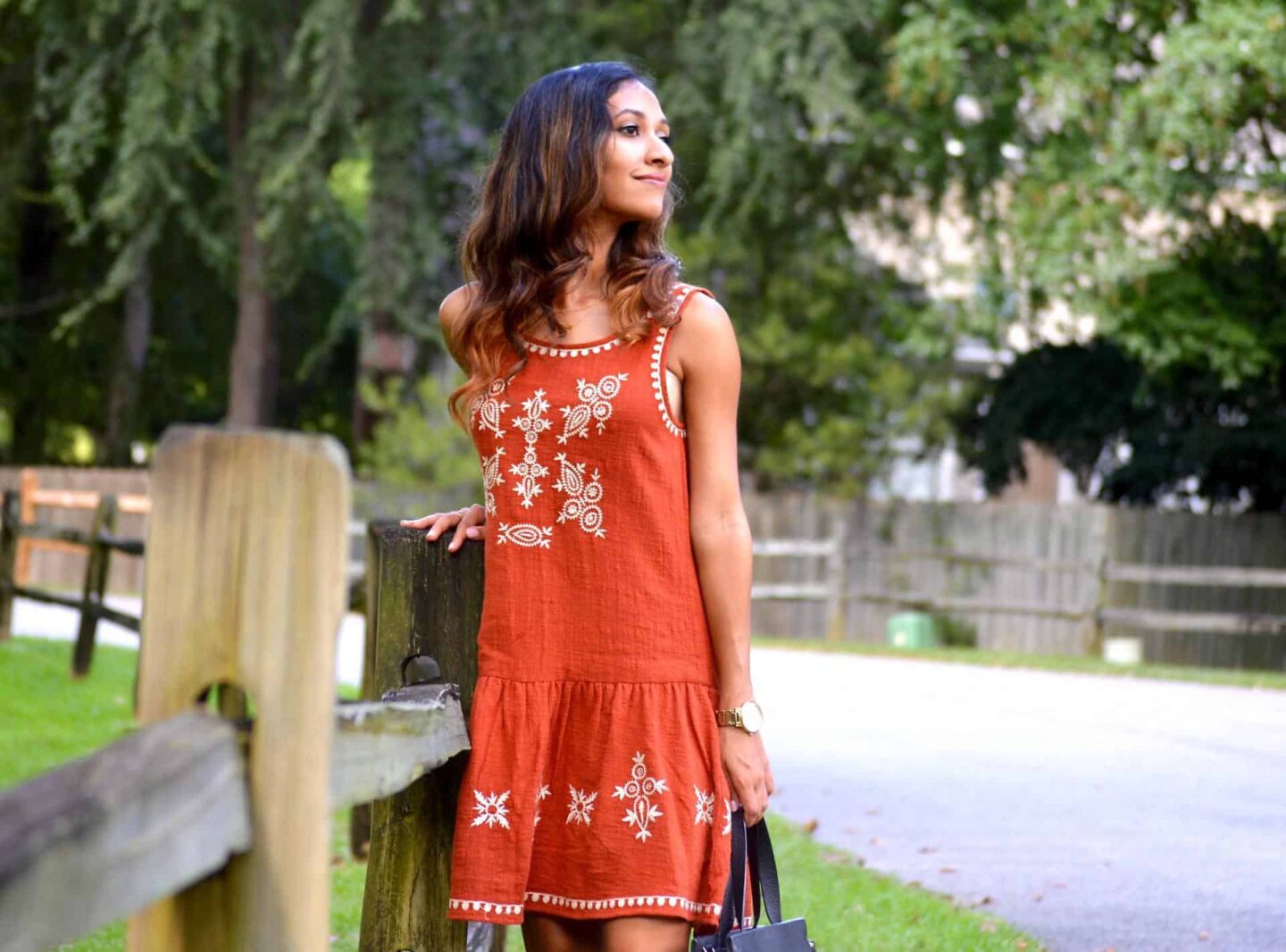 Burnt Orange Fall Dress - An Unblurred Lady