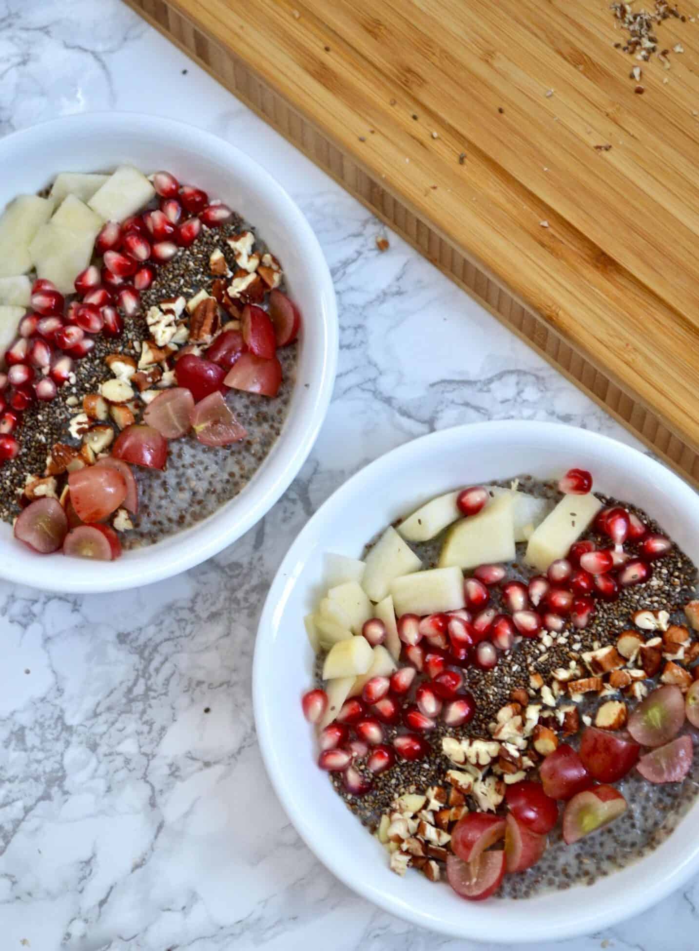 Winter Pear Chia Bowl - An Unblurred Lady