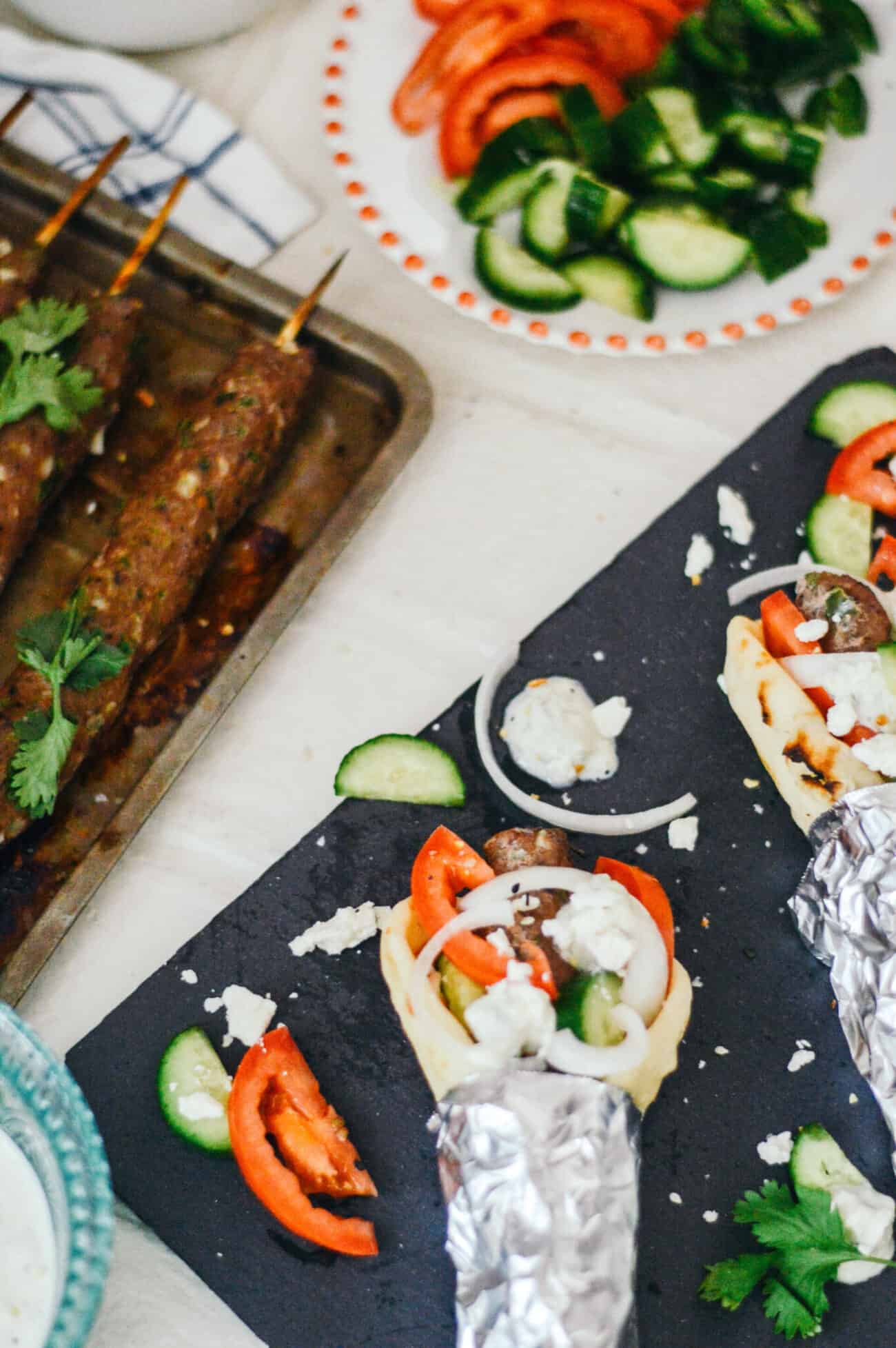 Greek Turkey Gyro Recipe with Tzatziki - An Unblurred Lady