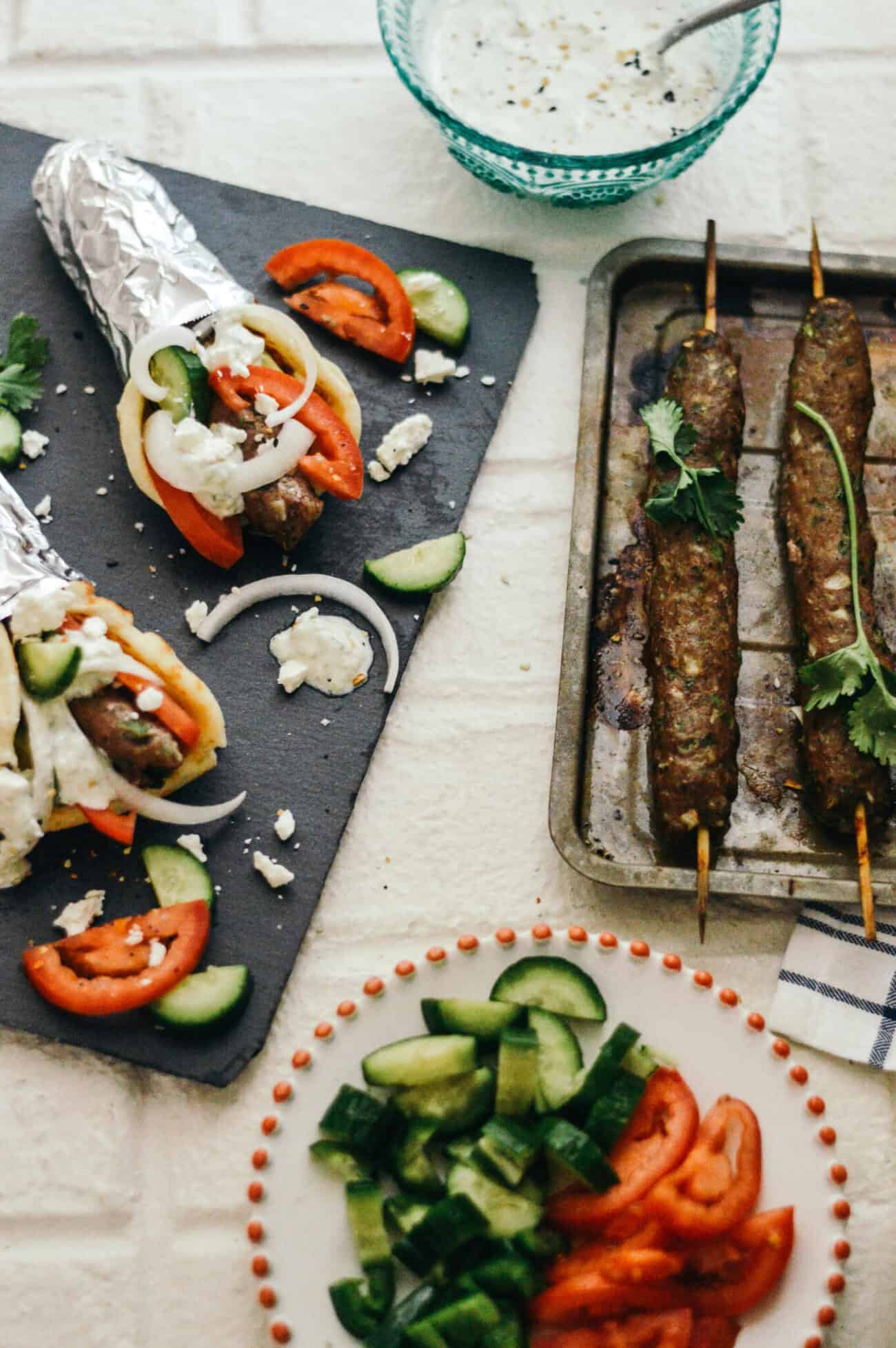 Greek Turkey Gyro Recipe with Tzatziki - An Unblurred Lady