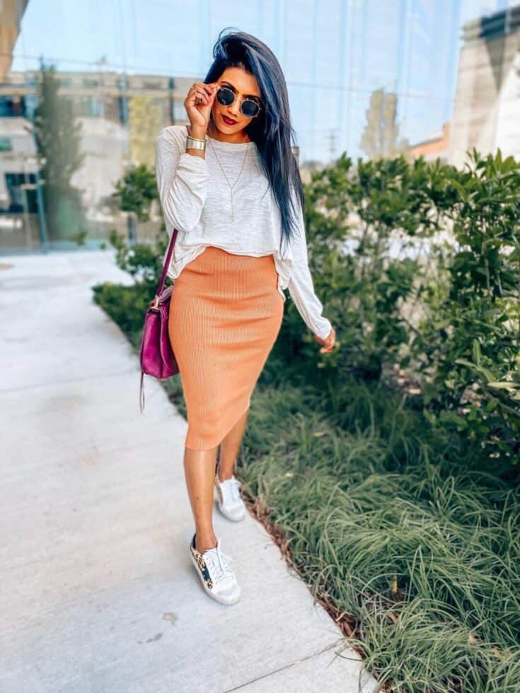 Fall Midi Skirt Outfit Ideas for 2019 - An Unblurred Lady