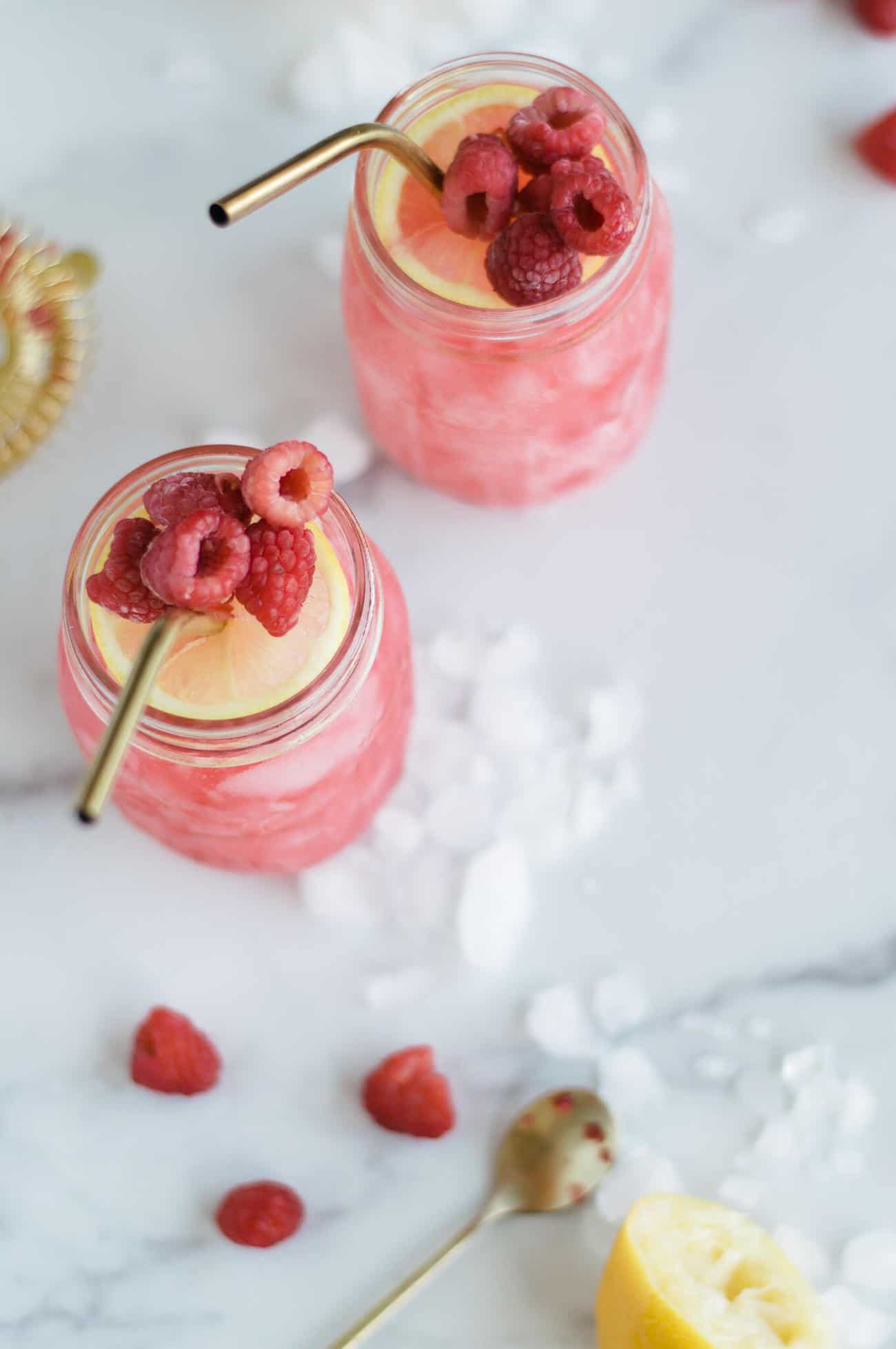 Raspberry Lemonade Cocktail // Happy Hour at Home - An Unblurred Lady