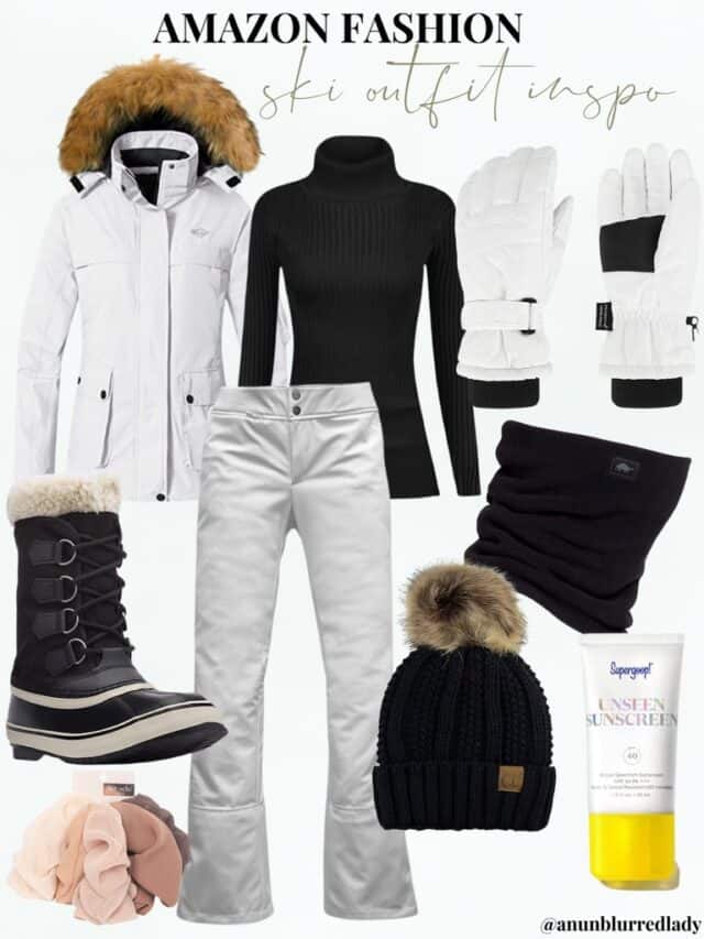 Black & White Amazon Ski Outfit - An Unblurred Lady